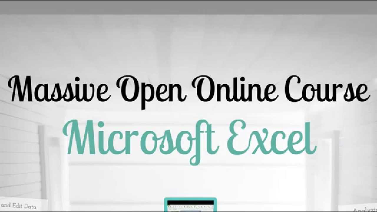 Formatting Texts in Microsoft Excel: Excel MOOC