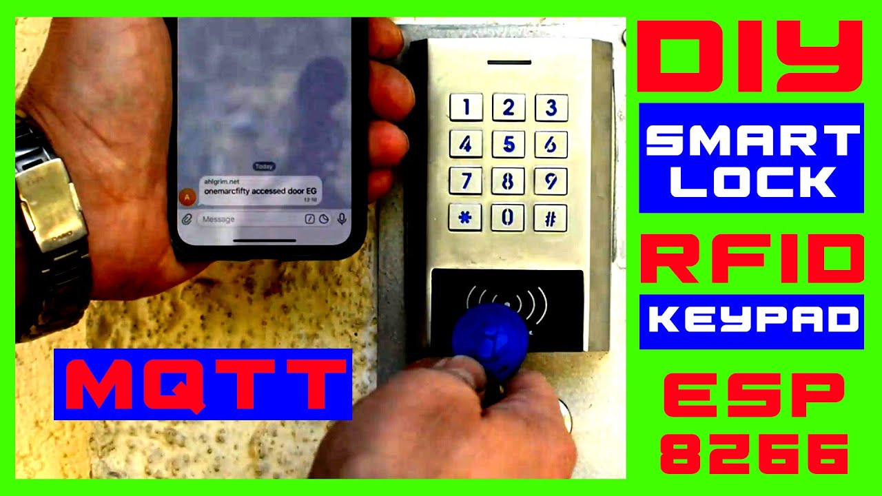 DIY RFID reader or RFID keypad using ESP-RFID on esp8266 and MQTT for Home Network integration
