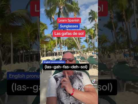Learn Spanish -| #shorts | SUNGLASSES in Spanish | #Youtubeshorts | Spanish Lessons