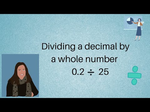 Dividing a decimal by a whole number - 0.2 âž— 25 - 5th grade math review, dividing decimals