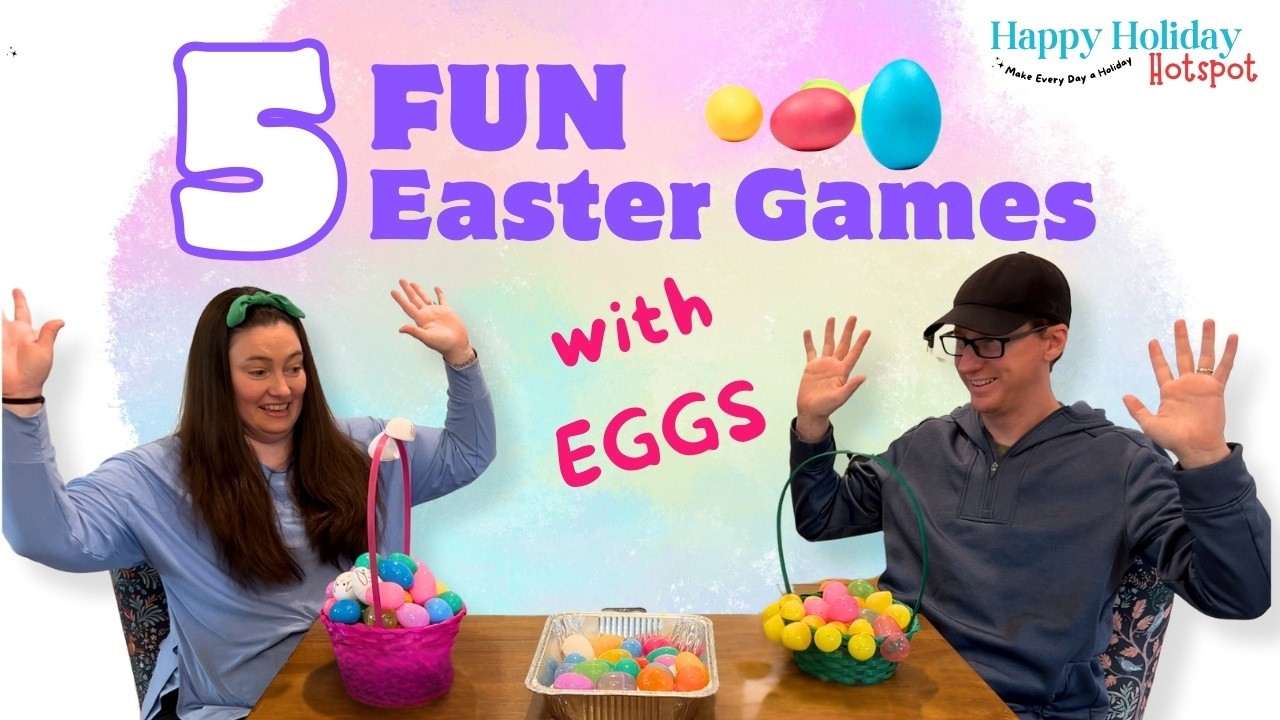5 FUN Easter Games with EGGS and BASKETS in under 5 Minutes!