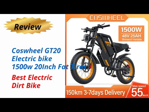 Review Coswheel GT20 Electric bike 1500w 20Inch Fat Tires - Best Electric Dirt Bike On AliExpress