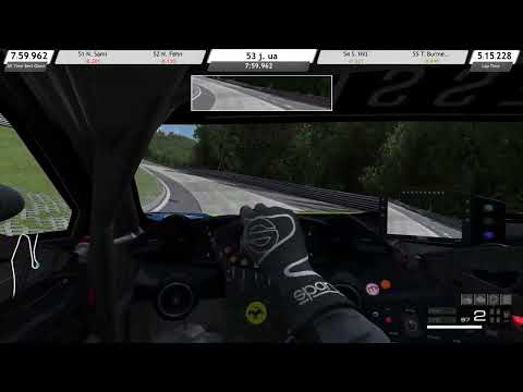 RaceRoom Racing (Nordschleife NLS) leaderboard challenge FERRARI 488 GT3 EVO 2020 - 8.04.395s +SETUP
