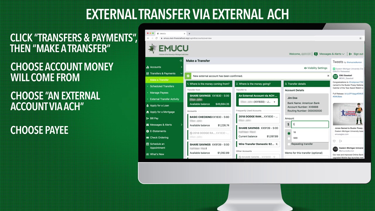 How to Make External Transfers | Online Banking Tutorial