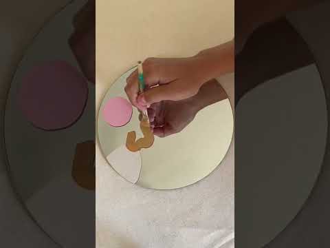 DIY Painted Mirror ✨ with Crockd Acrylic Paints + Paint Pens