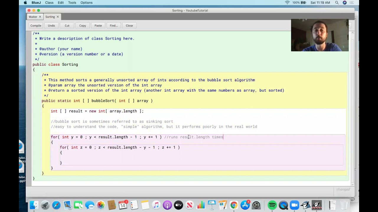 Java Programming: Lesson 39 - Bubble Sort