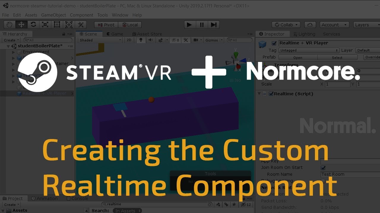 Part 5: Normcore and SteamVR Tutorial: Creating the Custom Realtime Component
