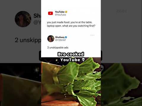 Bro cooked Youtube π