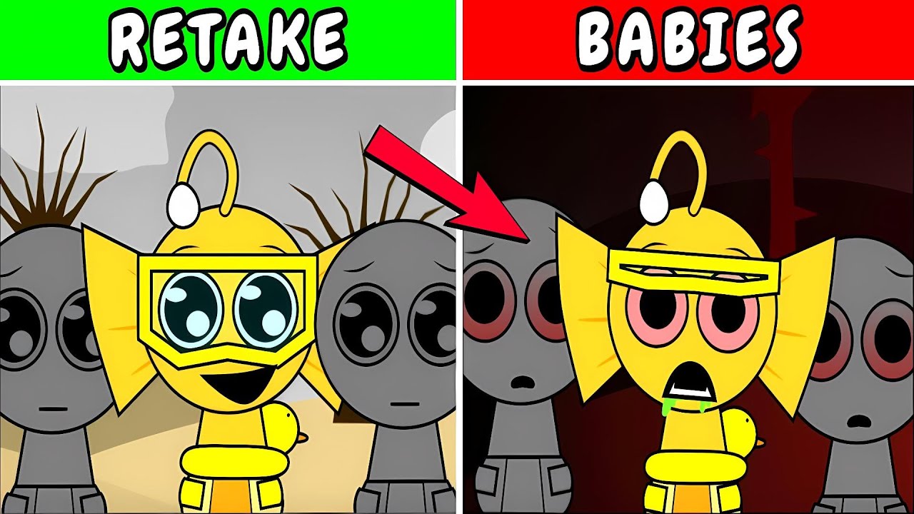 Incredibox Sprunki: Retake Babies NEW UPDATE❗ Normal VS Horror vers.