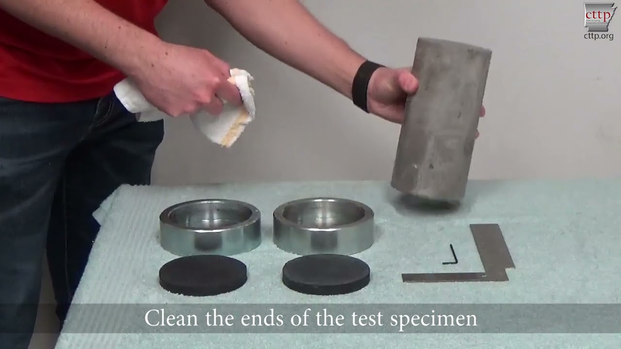 ASTM C39 & C1231 - Compressive Strength with Unbonded Caps