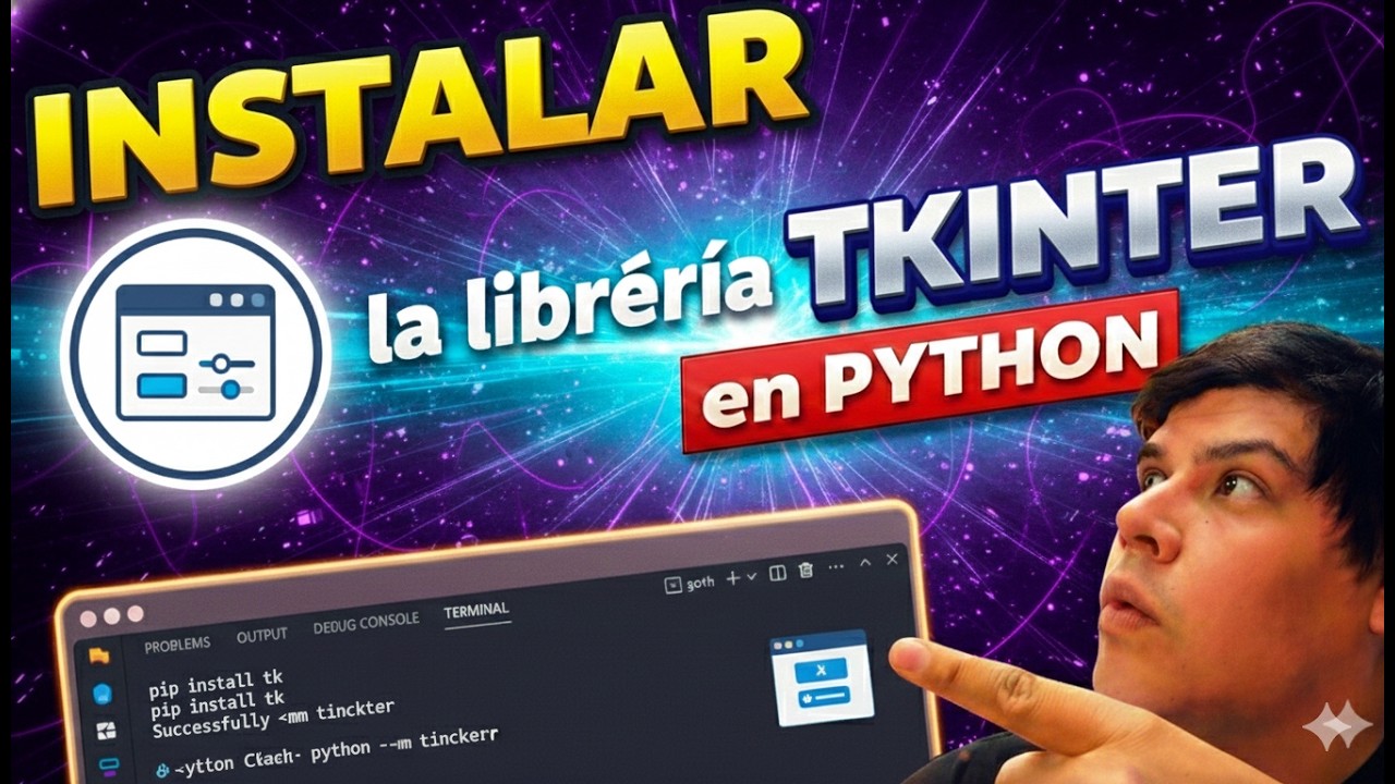 como INSTALAR la libreria TKINTER en PYTHON 👍