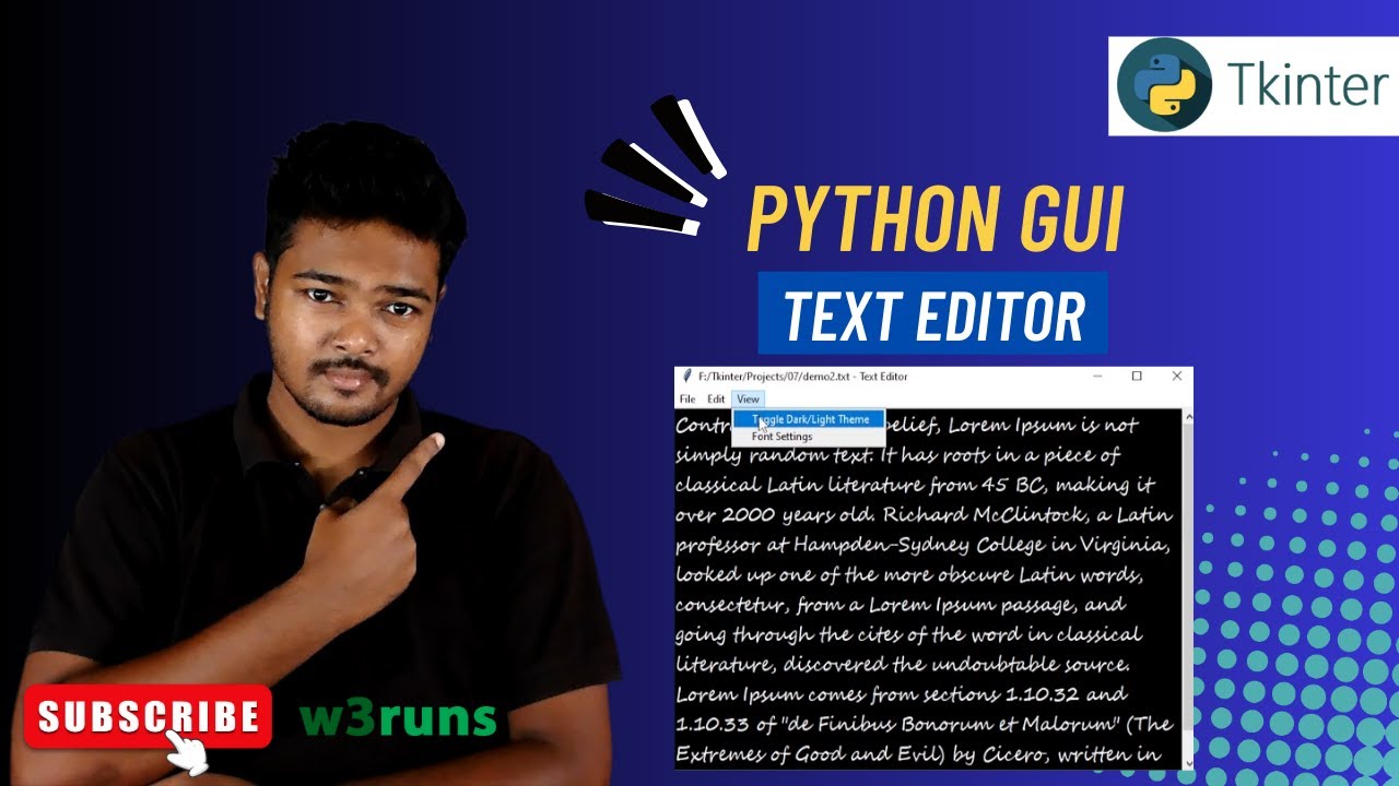 Create a Notepad-Like Text Editor Using Python Tkinter