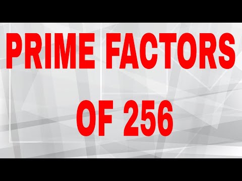 Prime factors of 256