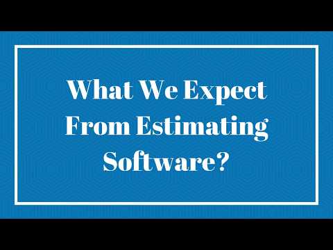What Do We Expect From Construction Cost Estimating Software?