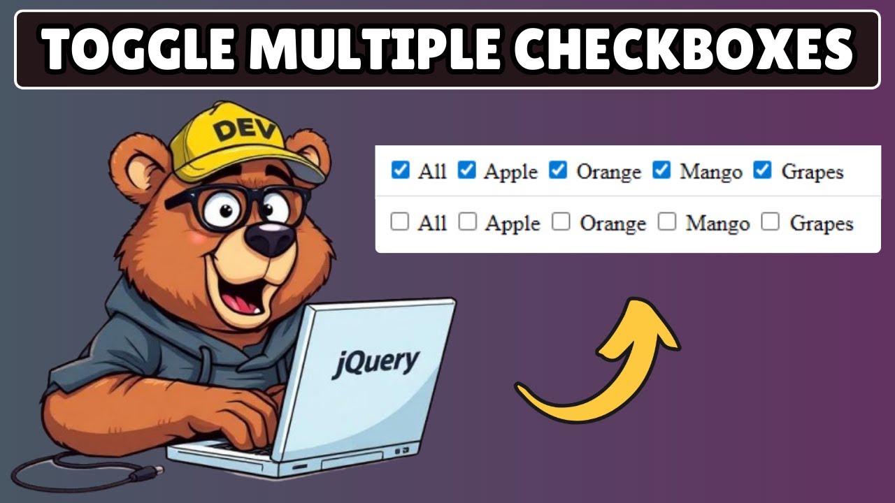 jQuery Challenge #1 - Toggle Multiple Checkboxes