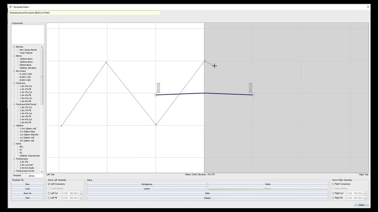 Civil Designer software Open Classroom - Road Templates