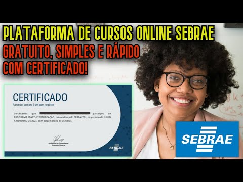 CURSOS GRATUITOS ONLINE EAD COM CERTIFICADO DO SEBRAE! 2025