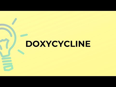 What is the meaning of the word DOXYCYCLINE?