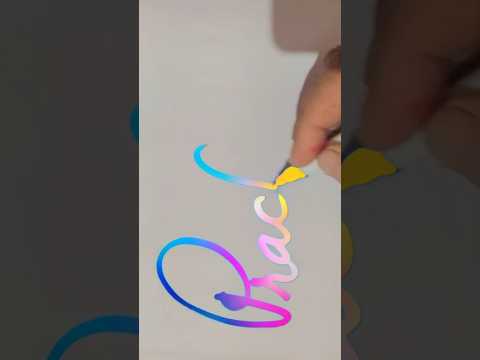 Comment your name.. #calligraphy #satisfying #brushpen #names #moderncalligraphy #Prachi