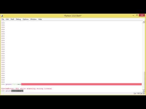 Python - 06 - Raw Strings
