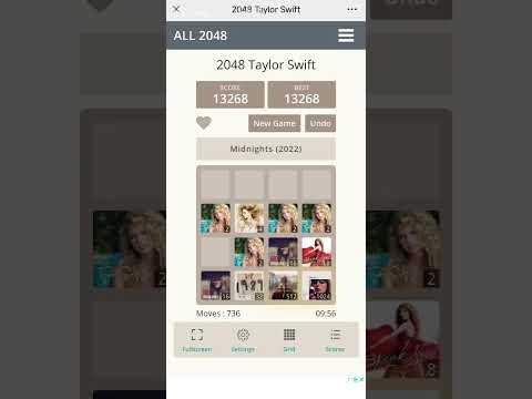 2048 Taylor Swift Puzzle β Full Gameplay! #2048 #casualgaming #spotify #aiartmodellookbook #roblox