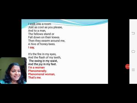 Phenomenal woman by maya angelou-Dr. Anjali Abraham