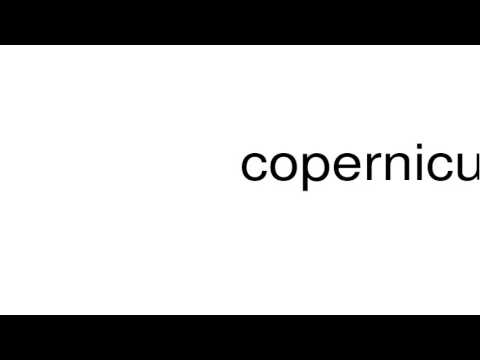 How to pronounce copernicus