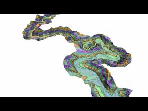 Middle Klamath River, California, LIDAR channel survey, Happy Camp to Copco Dam, upstream view