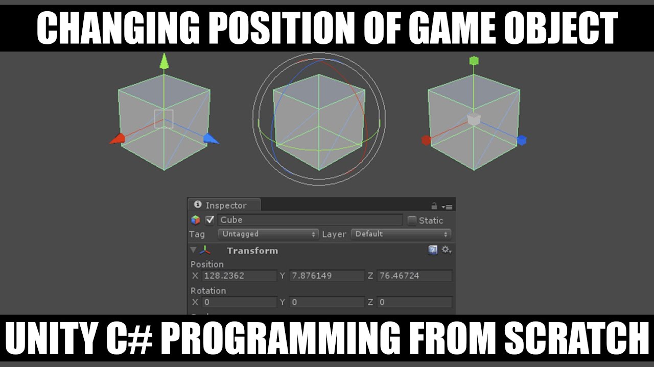 Changing GameObject Position In Unity | C# Scripting Tutorial