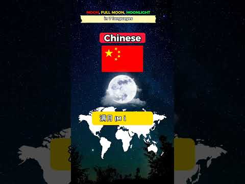 Explore the Moon: Lunar Phases and Moonlight in 7 Languages! 🌙✨