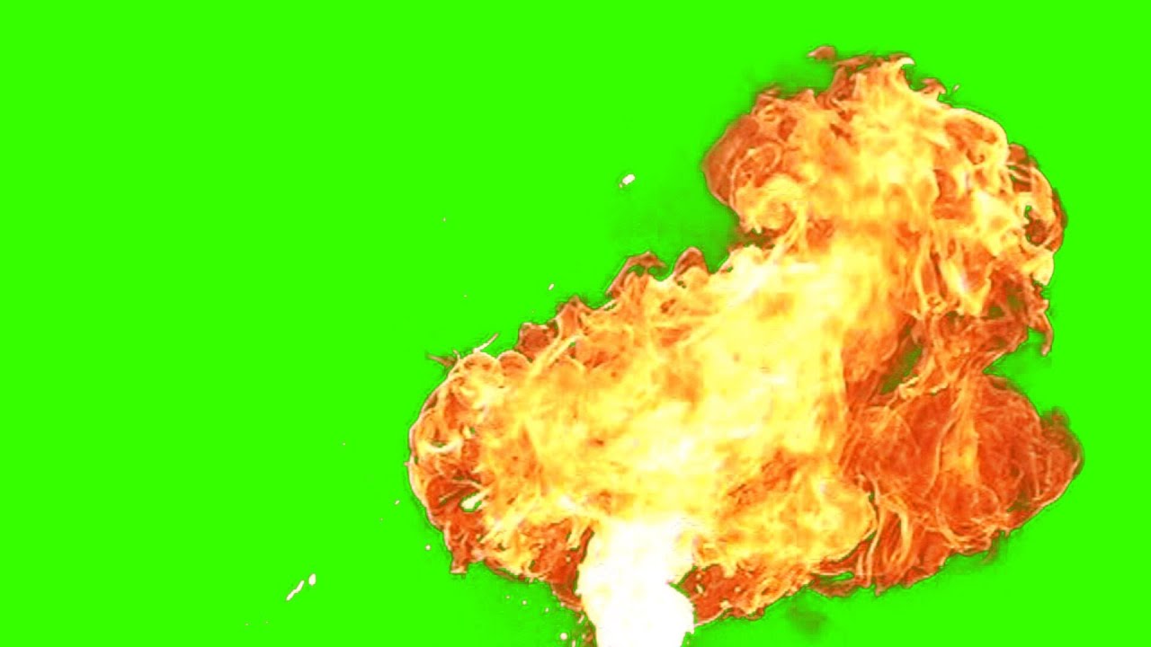 Fire Explosion Effect - green screen 3 - free use
