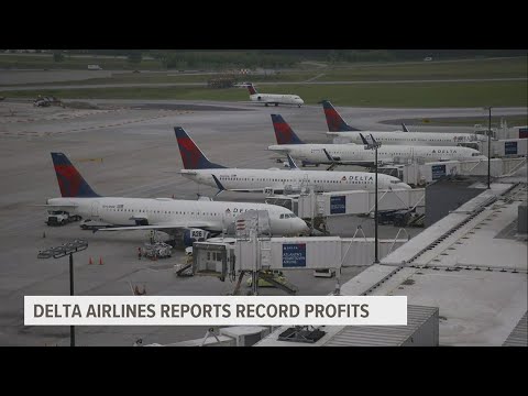Delta Airlines reports record quarterly profits at $15.5 billion