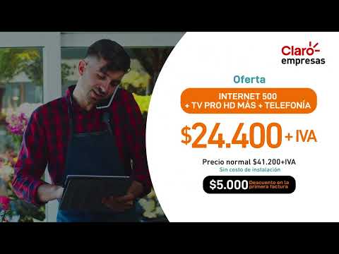 Claro | Internet Fibra + telefonía + TV