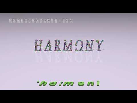 harmony - pronunciation + Examples in sentences and phrases