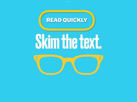 Reading Strategy: Skim and Scan