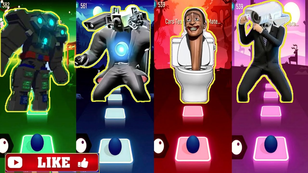 Skibidi Toilet Challenge TOP Dance Speakerman Titan Vs Cameraman video Vs Photoman #tileshopedmrush