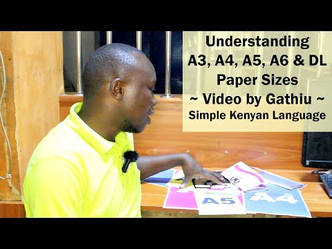 Understanding A3, A4, A5, A6 & DL Paper Sizes