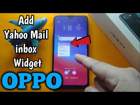 How to Add Yahoo Mail Widget "Inbox" in Oppo A5s