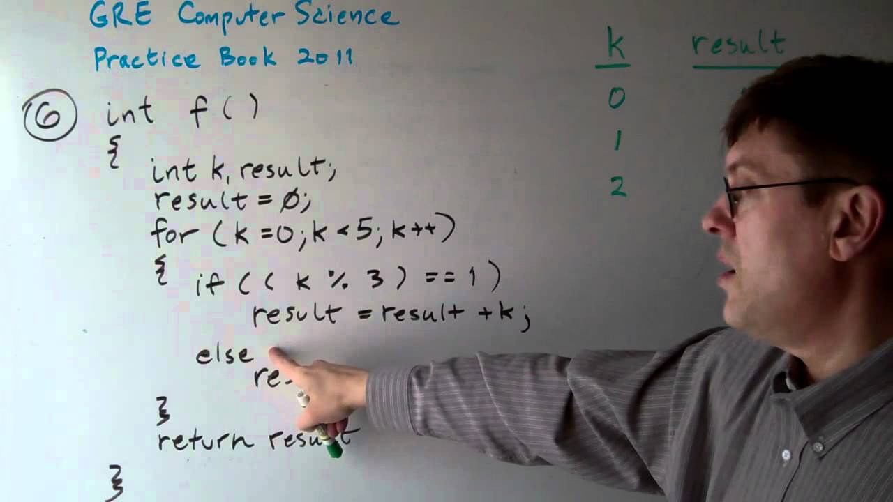 GRE Computer Science Question 06