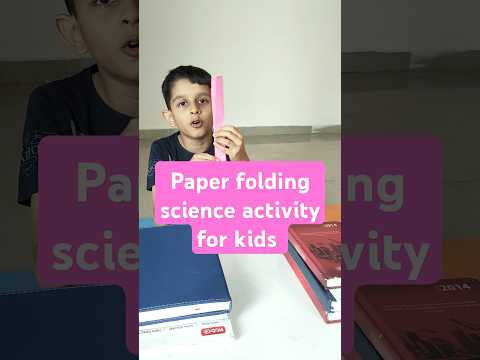 Power of folding science activity for kids #india #parenting #shorts #science #kids #shorts #india