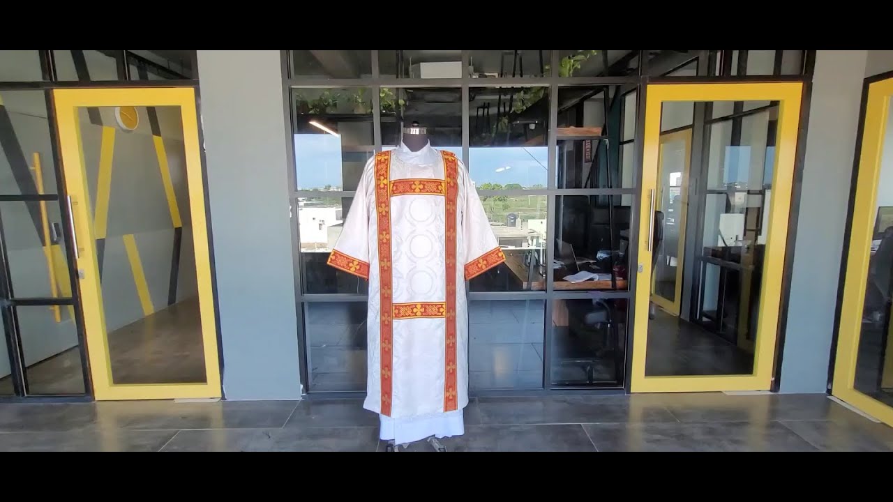 Deacon Dalmatics Vestments With Lace by PSG Vestments.mp4