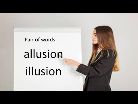 Pair of words | allusion | illusion | Meaning | English Urdu vocabulary |