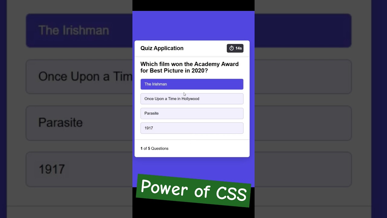 Quiz App made with HTML, CSS and JS