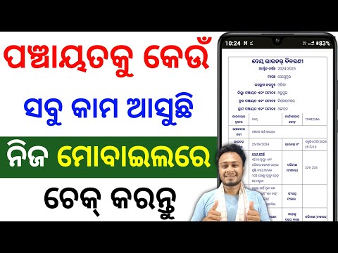 🔴 ସବୁ ଧରା ପଡ଼ିବ | eGramSwaraj panchayat work details online | gram panchayat work report