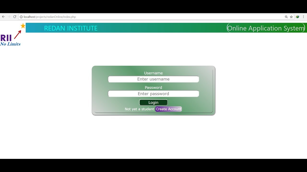 Complete online  student application system in php,mysql,w3css,css3,and jquery