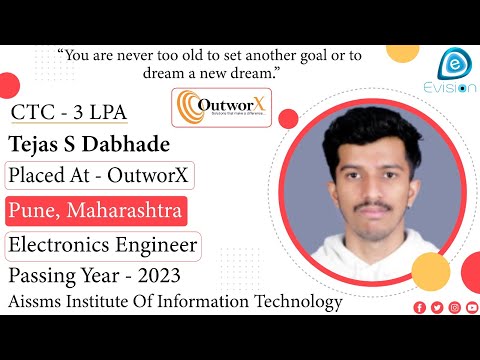 Congrats, Tejas | Selected in OutworX | 3 LPA | Electronics Engineer, PoY 2023 | Pune, Maharashtra