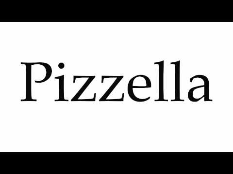 How to Pronounce Pizzella