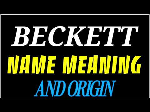What does the name BECKETT mean | BECKETT meaning in english | Meaning of name BECKETT