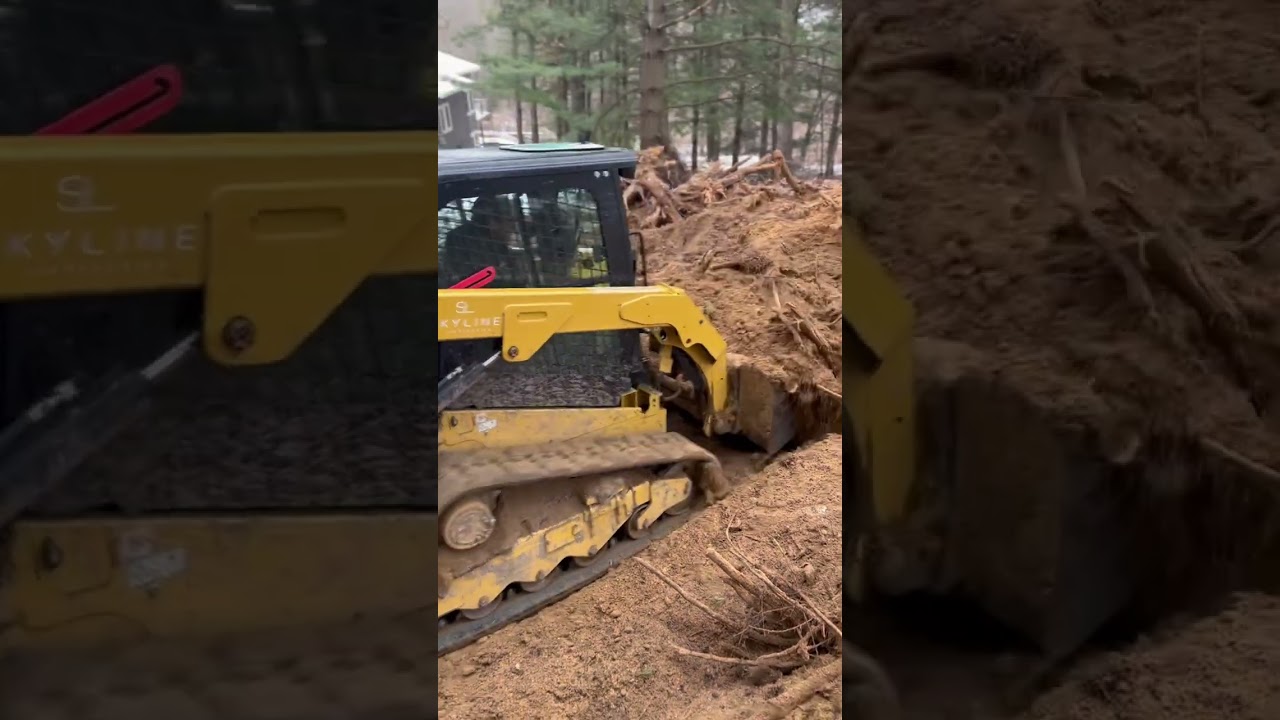 Caterpillar 259D Site Excavation #construction #shorts