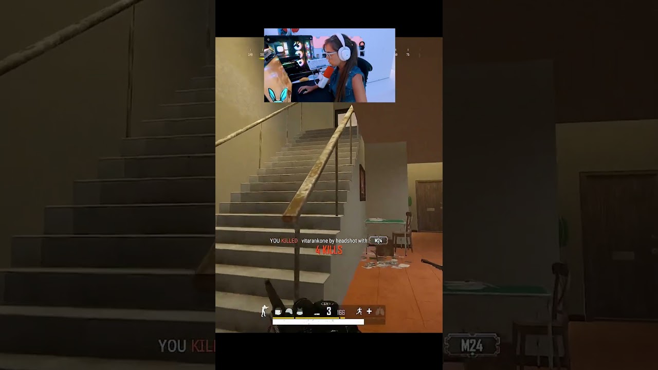 Triple Kill Thrills- Pure Skills #sniper #female #pubg #streamer